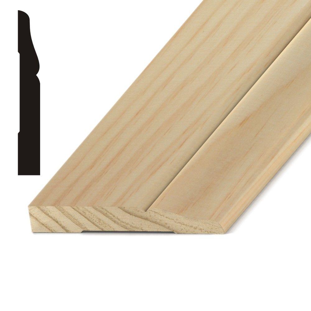 711 7/16 in. x 3-1/2 in. Pine Base Moulding-P410S - The Home Depot