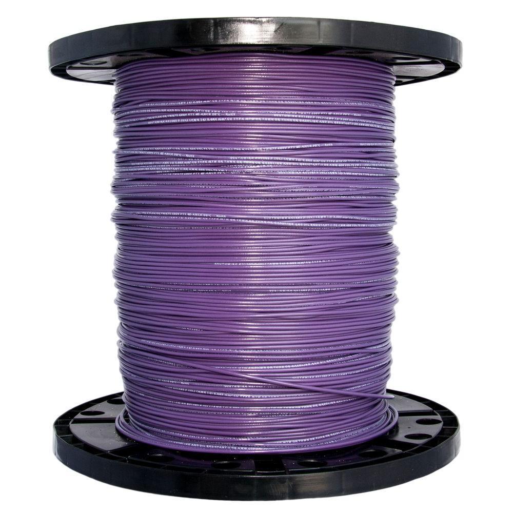 Southwire 500 ft. 14 Purple Stranded CU THHN Wire-23956601 - The Home Depot