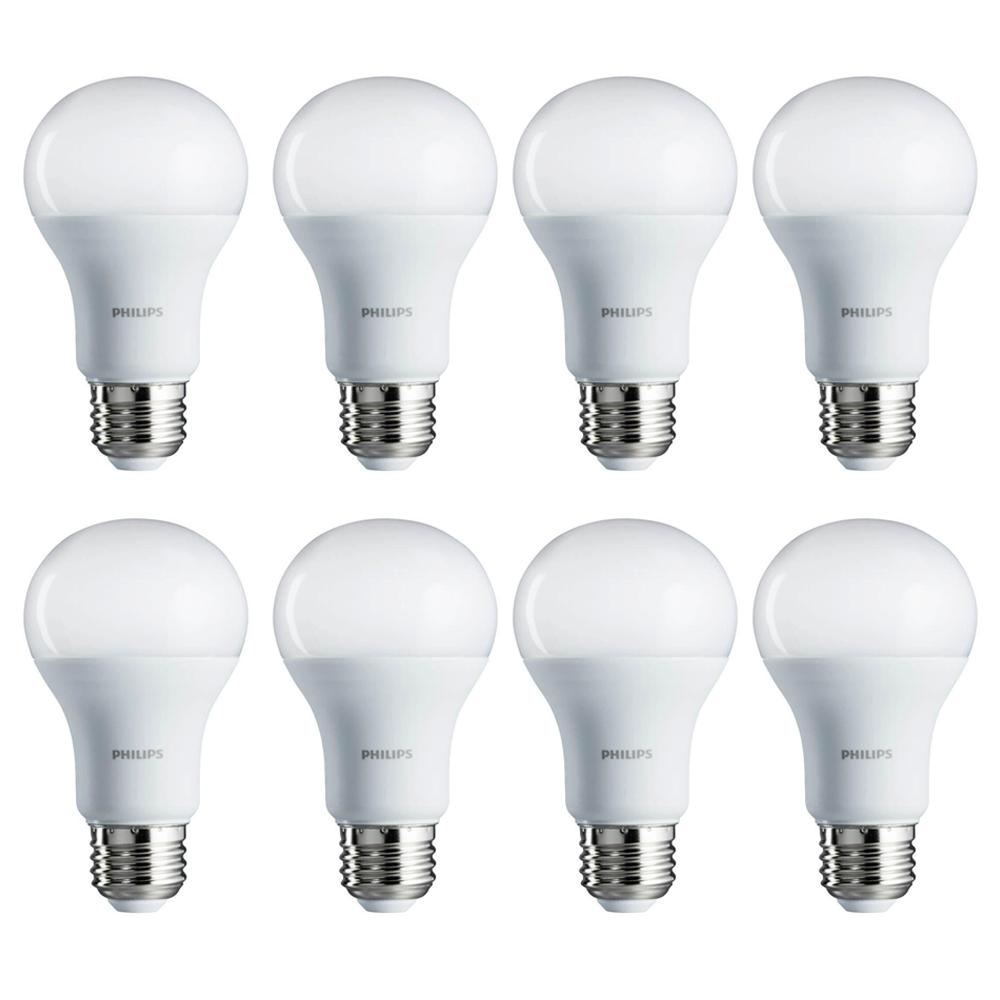 Philips 75-Watt Equivalent A19 LED Daylight (8-Pack)-463000 - The Home ... Philips 75-Watt Equivalent A19 LED Daylight (8-Pack)-463000 - The Home ...