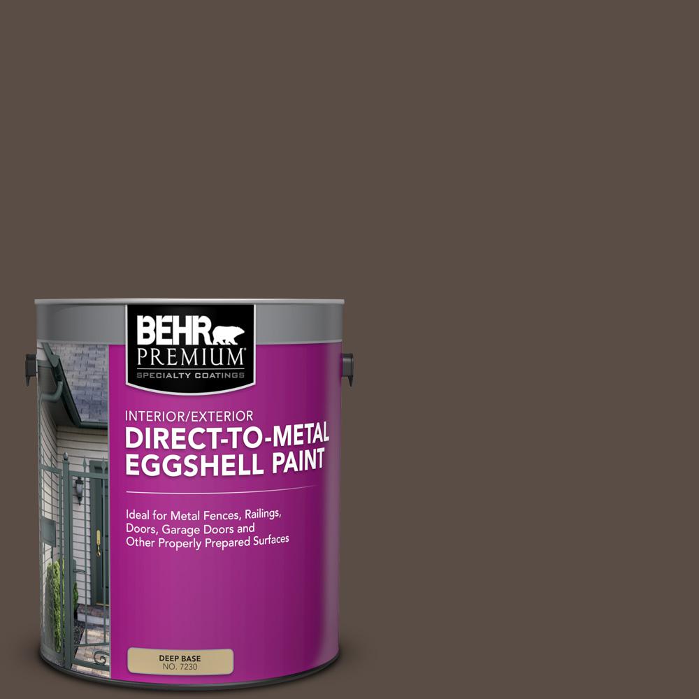 BEHR PREMIUM 1 gal. #PPU5-19 Dark Truffle Eggshell Direct to Metal ...