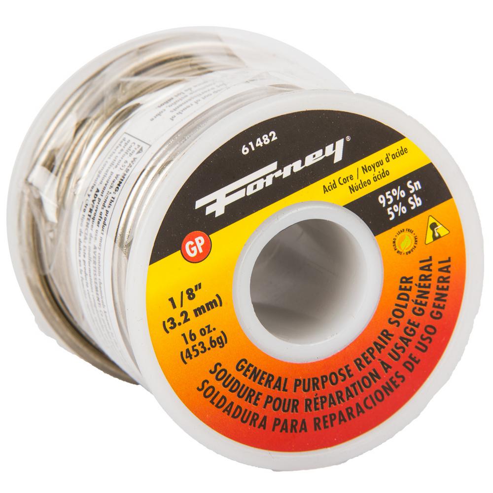 Forney Acid Core 16 oz. Lead Free Solder-61482 - The Home Depot