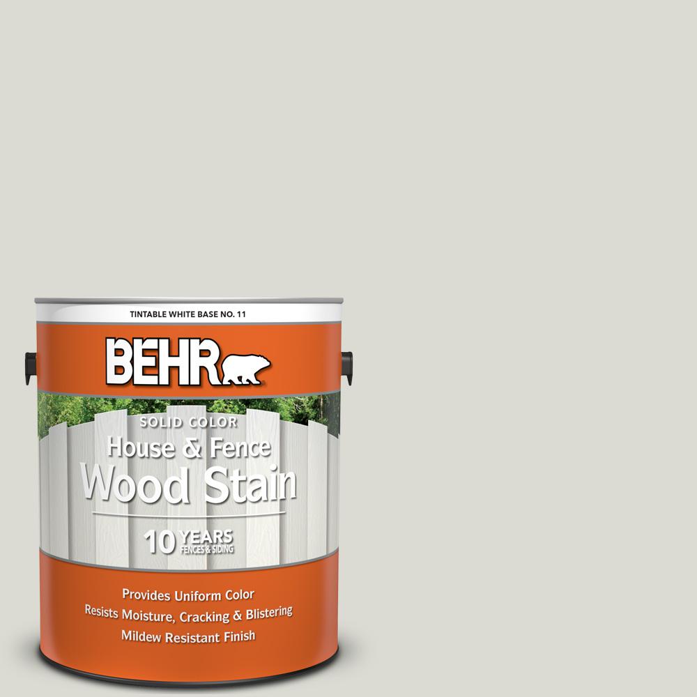 BEHR 1 gal. #GR-W11 Silver Ash Solid Color House and Fence Exterior ...