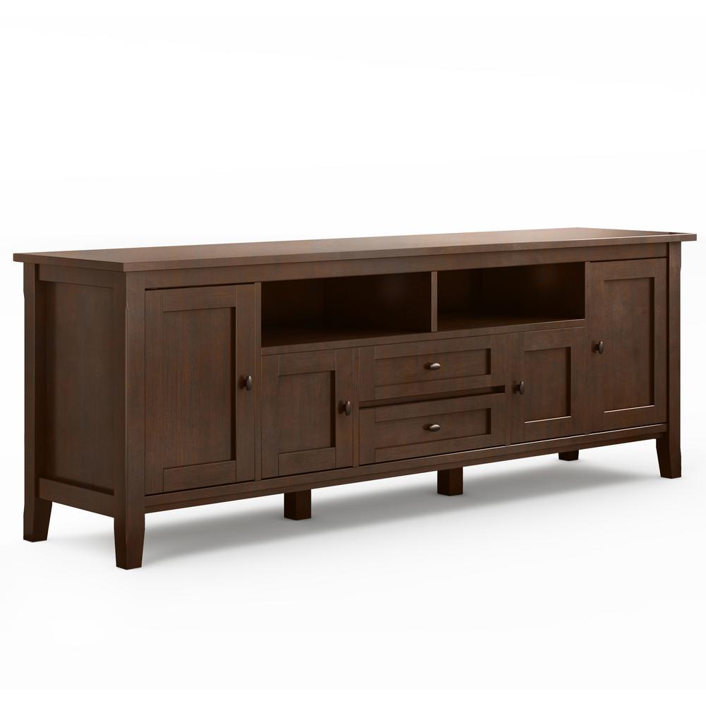 Brooklyn + Max Lexington 72 in. Russet Brown Wood TV Stand with 2 ...