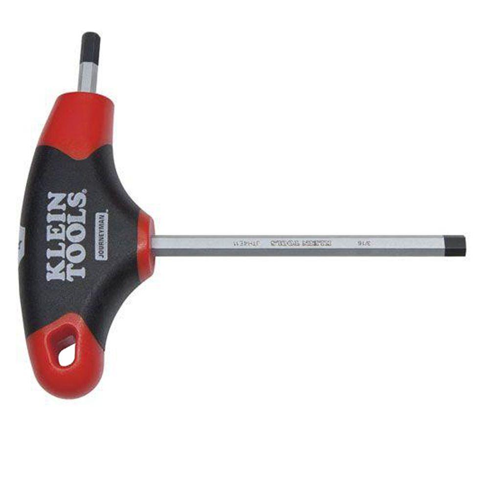 Klein Tools 3/16 in. Journeyman T-Handle Hex Key 4 in.-JTH4E11 - The ...