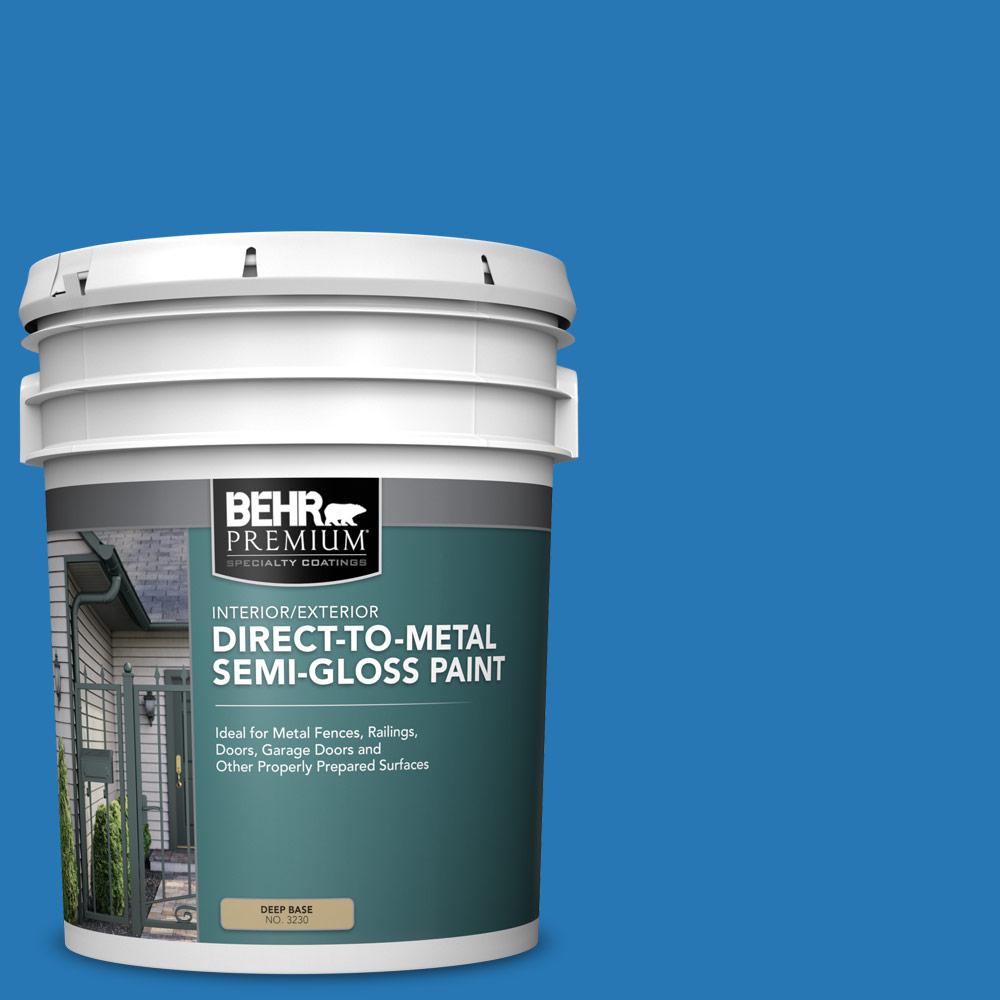 BEHR PREMIUM 5 gal. #P500-6 Deep River Semi-Gloss Direct to Metal ...