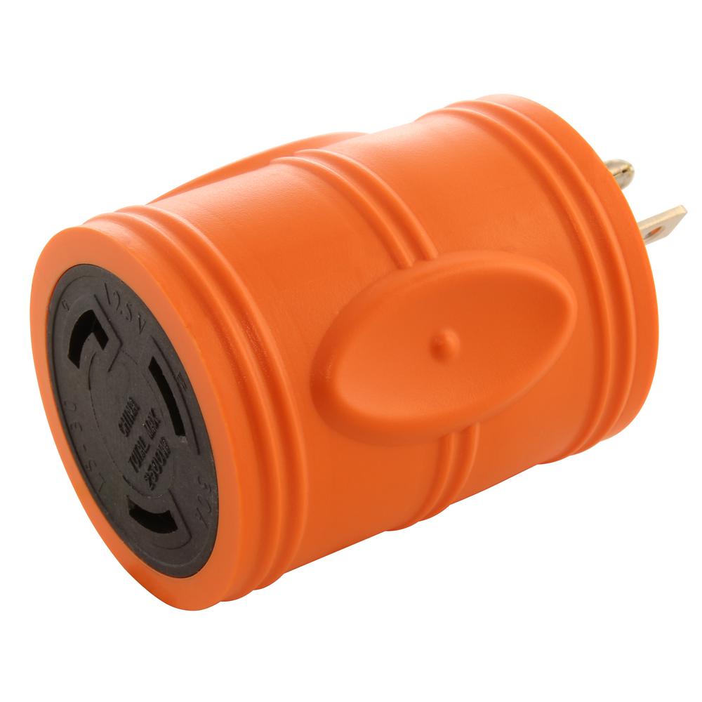 Locking Adapter NEMA 5-20P 20 Amp 125-Volt Straight Blade Plug to L5 ...