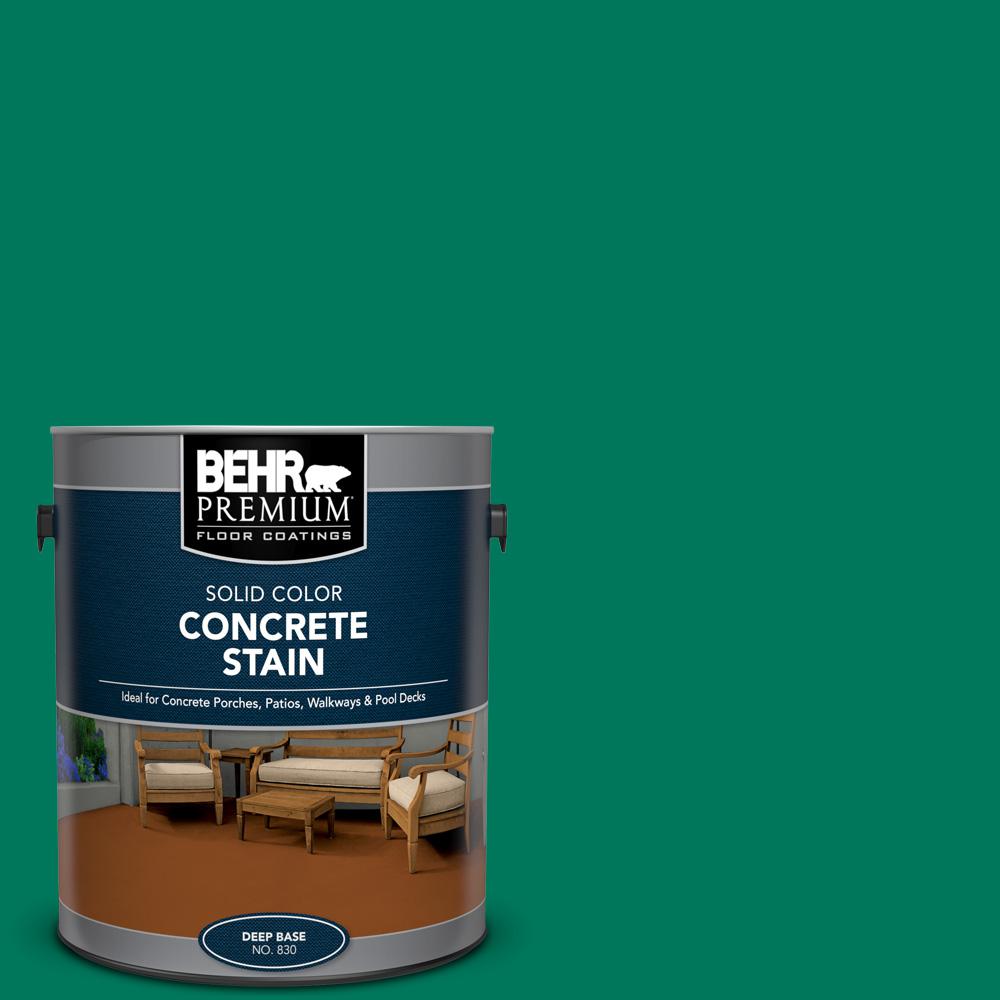 BEHR Premium 1 gal. #OSHA-2 OSHA SAFETY GREEN Solid Color Flat Interior ...