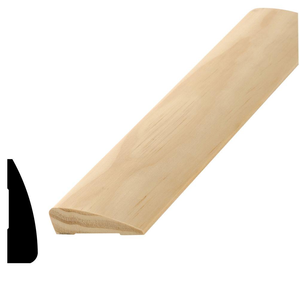 Alexandria Moulding WM 327 11/16 in. x 2-1/4 in. x 84 in. Pine Casing ...