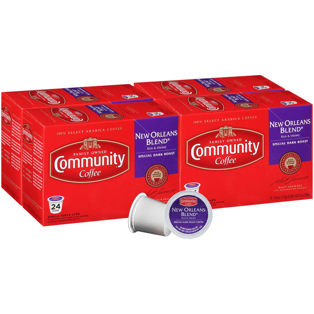 Community Coffee New Orleans Blend Special Dark Roast Coffee Single ...