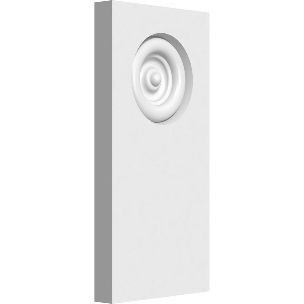 Ekena Millwork 1/2 in. x 3 in. x 6 in. PVC Standard Foster Bullseye ...