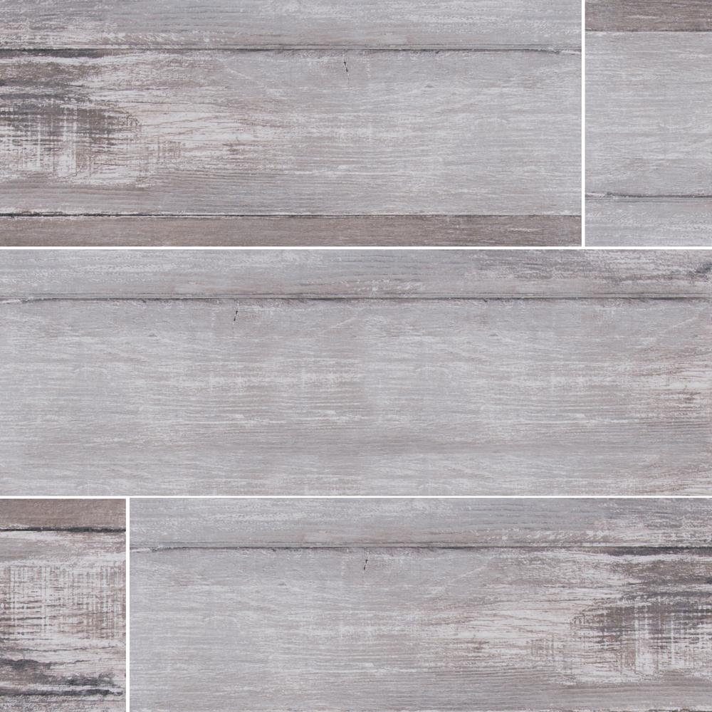 MSI Capel Bianco 6 in. x 24 in. Glazed Ceramic Floor and Wall Tile (1 ...