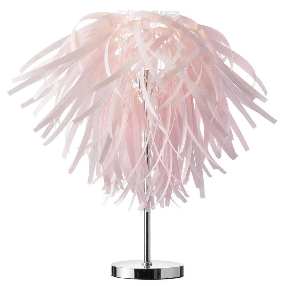 Simple Designs 17.6 in. Shades of Pink Ceramic Stone Table Lamp-LT3051 ...