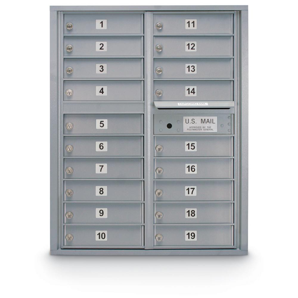 Gibraltar Mailboxes Steel Satin Nickel Mail Slot-MS00SN03 - The Home Depot