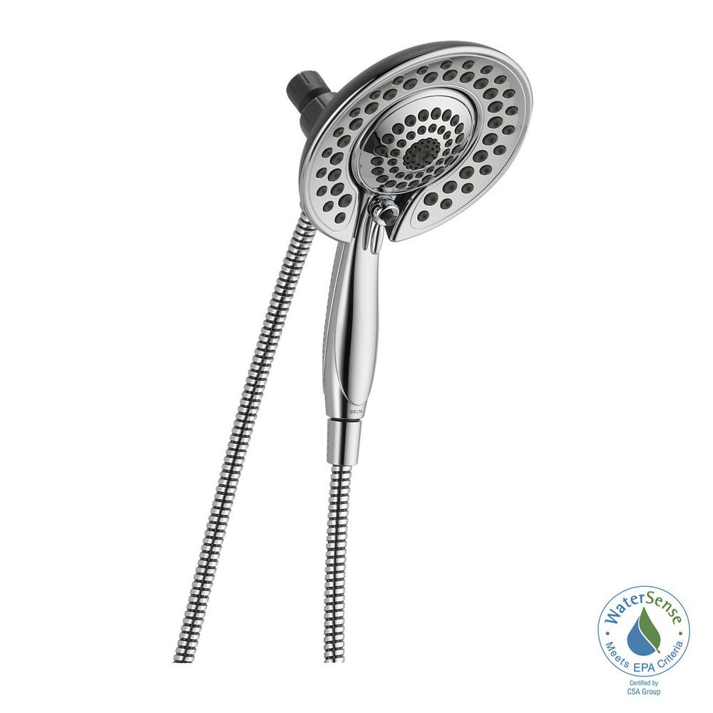Delta In2ition 2 In 1 5 Spray Dual Showerhead And Handheld Showerhead In Chrome Rp62088 The