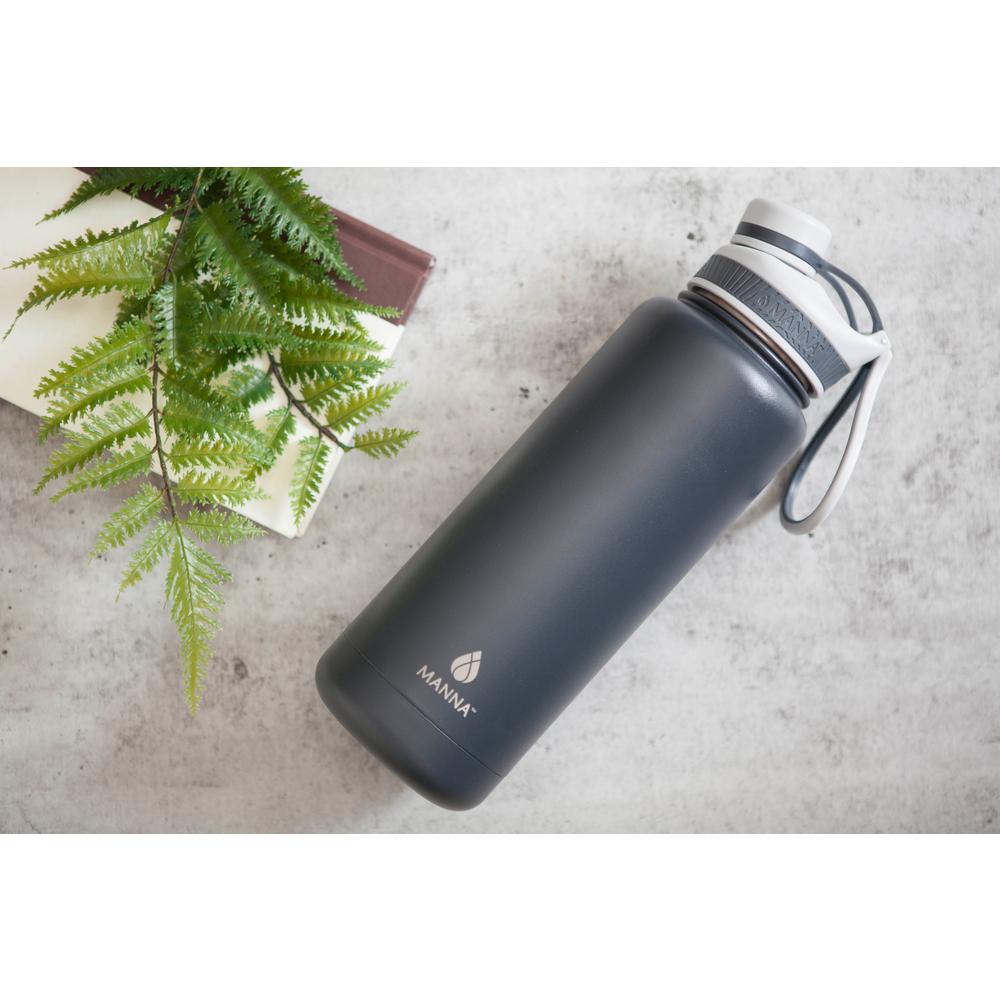 Manna Ranger Pro 40 oz. Slate Powder Coated Stainless Steel Vacuum ...