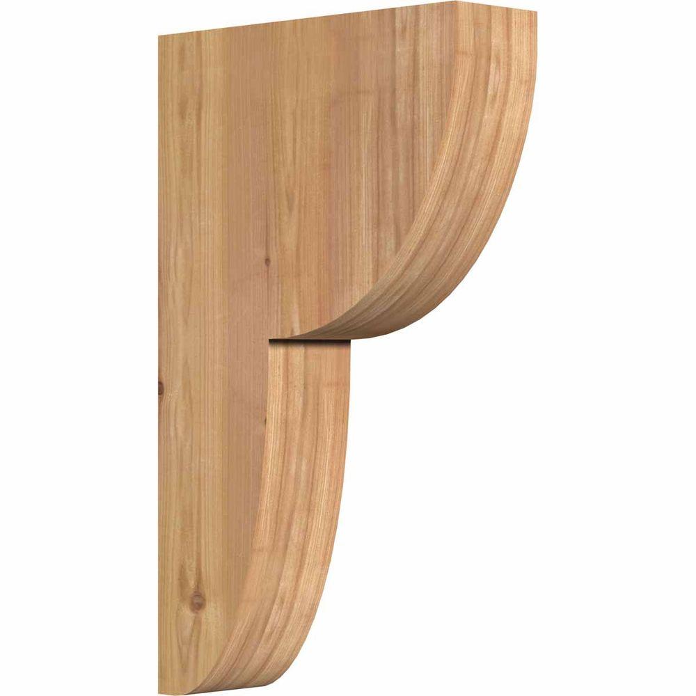 Ekena Millwork 3-1/2 in. x 12 in. x 20 in. Western Red Cedar ...