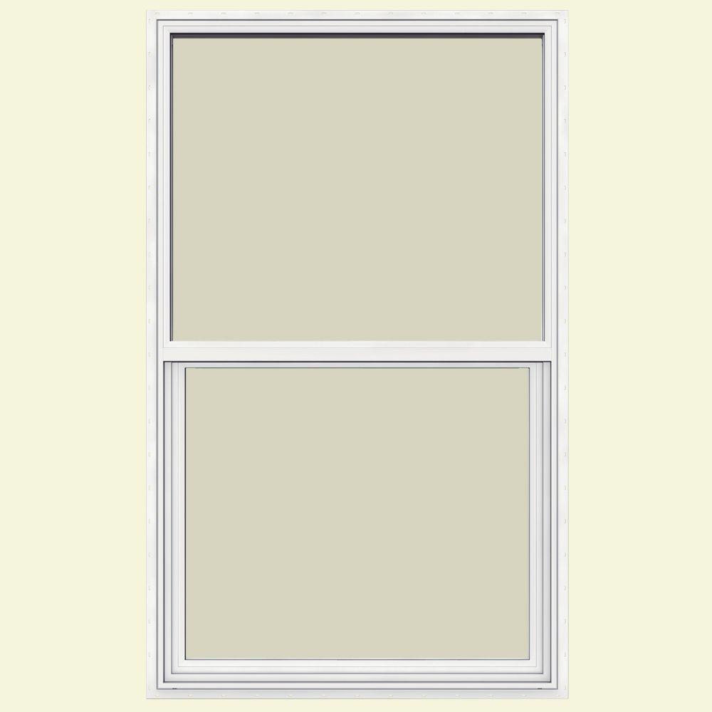 Ply Gem 35.5 in. x 47.5 in. Single Hung Vinyl Window - White-510 - The ...