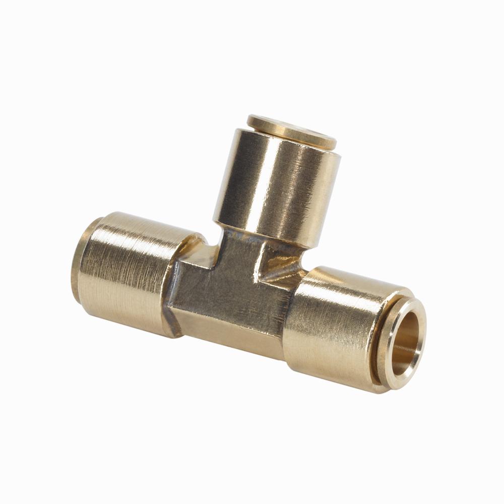 RYOBI 3/8 in. Brass Slip Lock T Connector-PMC130 - The Home Depot