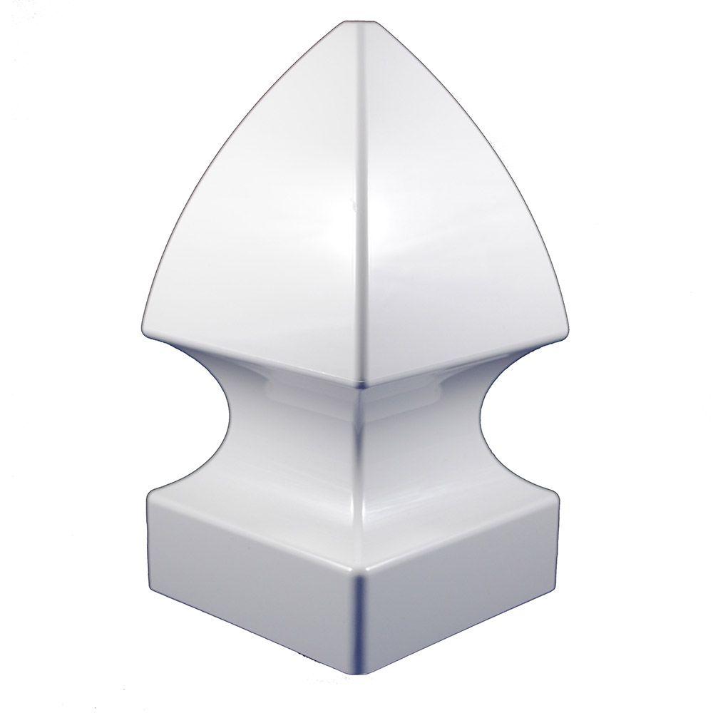 Weatherables 5 in. x 5 in. White Vinyl Gothic Post Cap-AWCP-GOTHIC-5 ...