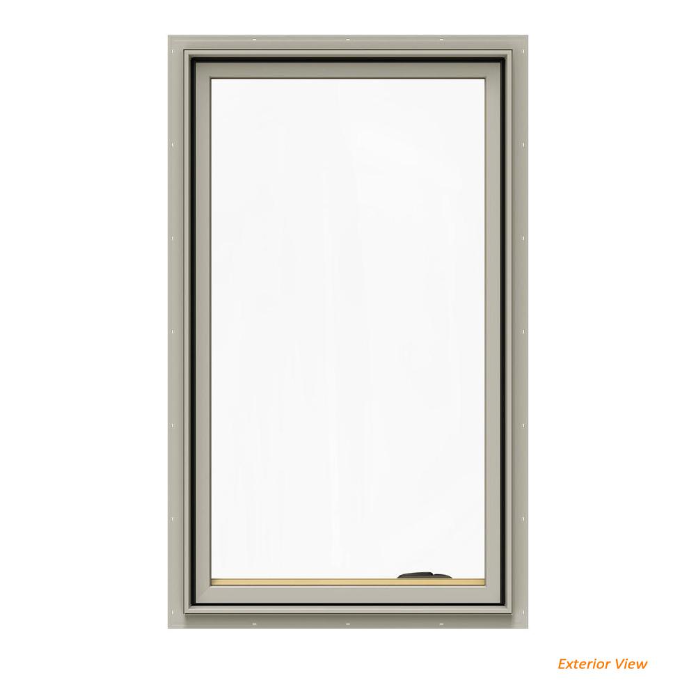 JELD-WEN 28.75 in. x 48.75 in. W-2500 Series Desert Sand Painted Clad ...
