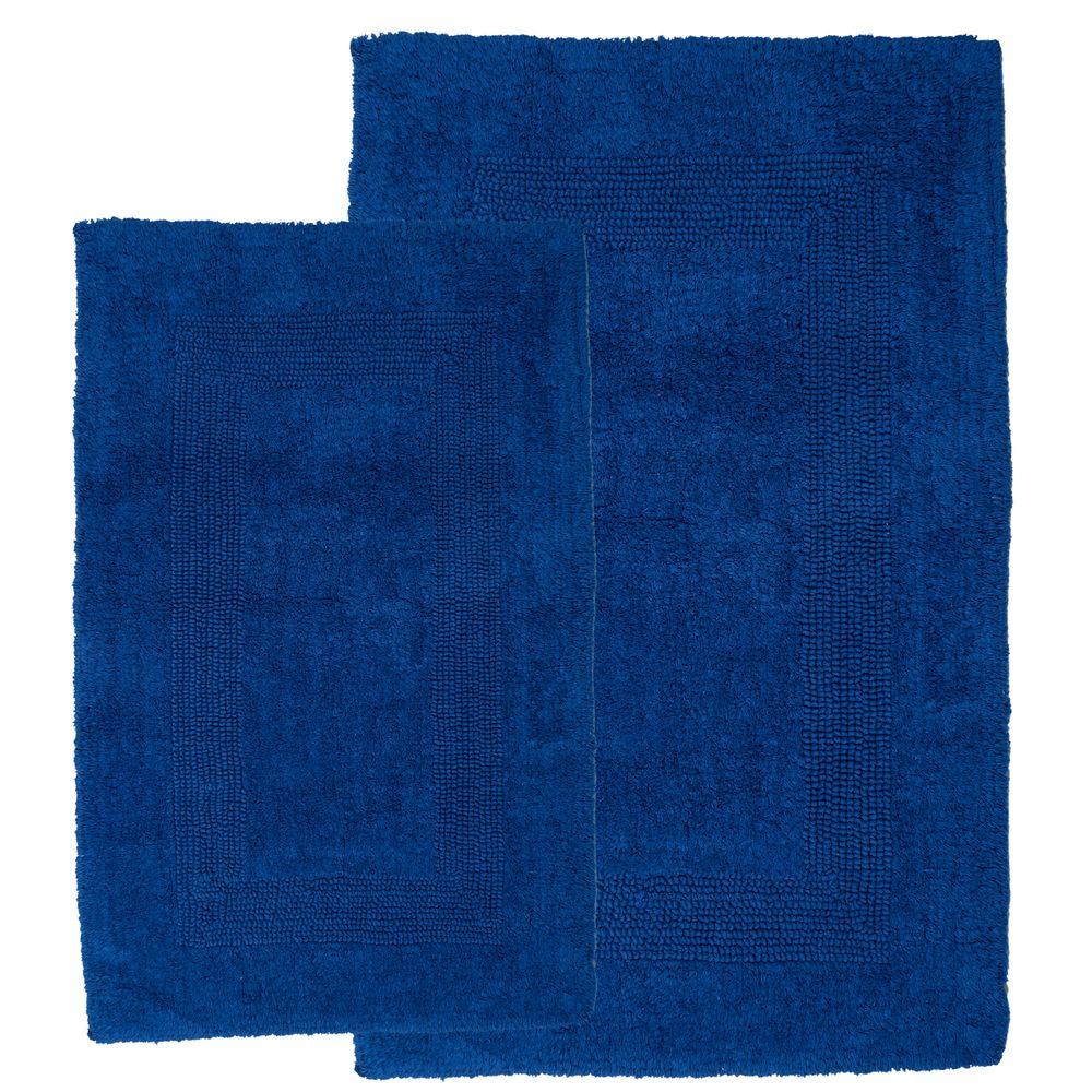 Jean Pierre Cotton HIS and HERS Aqua Bath Rug Set (2-Piece)-YMB006544 ...