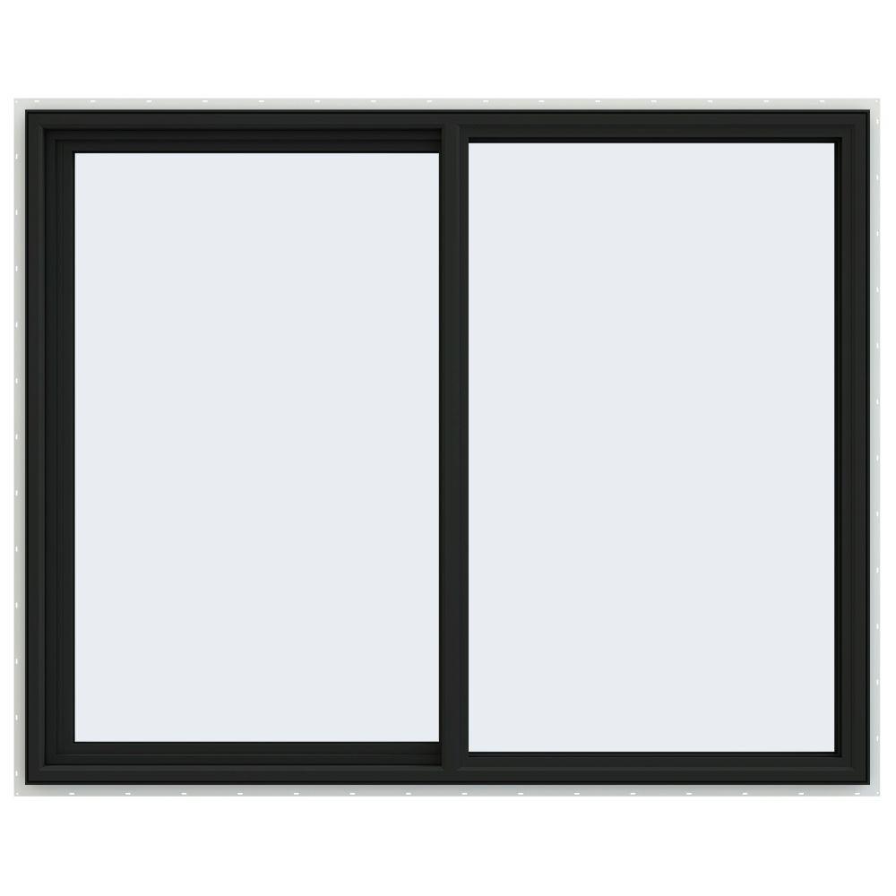 JELD WEN 60 In X 48 In V 4500 Series Bronze FiniShield Vinyl Left