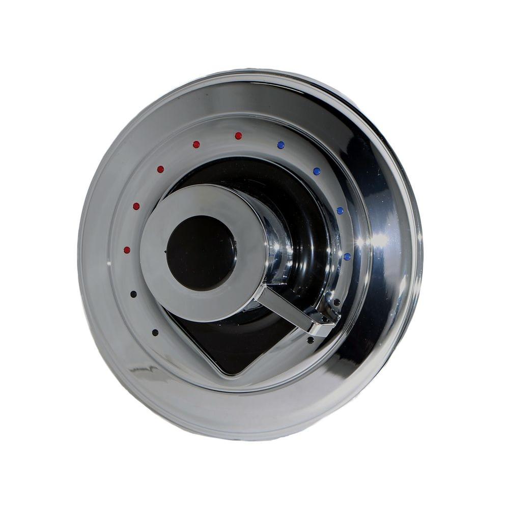 JAG PLUMBING PRODUCTS Tempress II 7 in. Dia Escutcheon Kit in Brushed ...