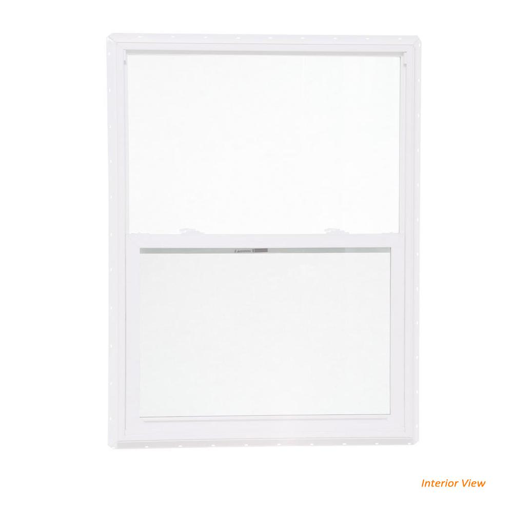 JELD-WEN 35.5 in. x 47.5 in. V-2500 Series White Vinyl Single Hung ...