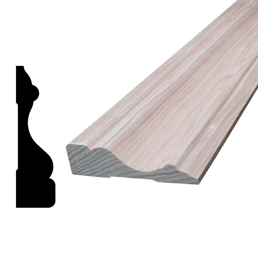 American Wood Moulding WM361 11/16 in. x 2-1/2 in. Pine Colonial Casing ...