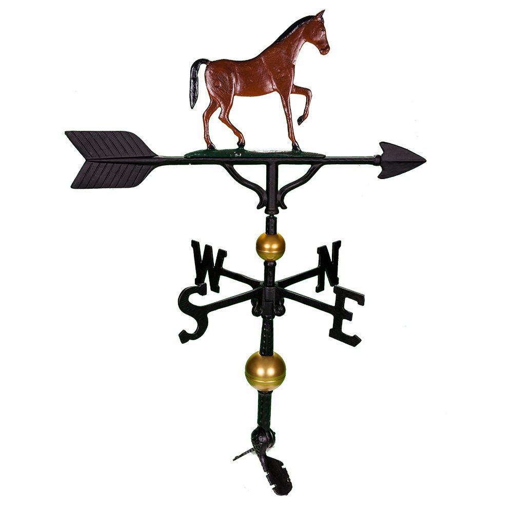 Montague Metal Products 32 in. Deluxe Black Pig Weathervane-WV-378-NC ...
