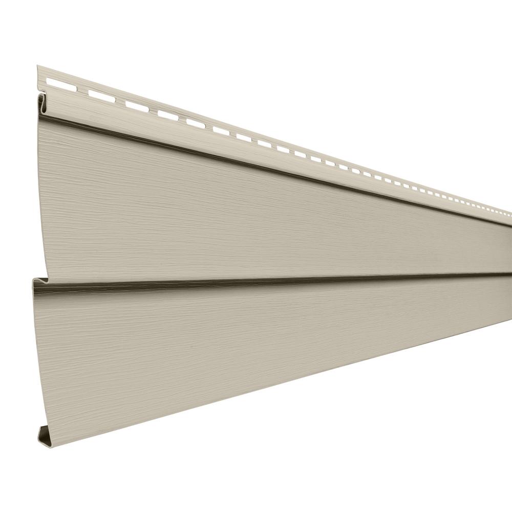 Ply Gem Progressions Double 4 in. x 150 in. Pewter Vinyl Siding-PG40NPH ...
