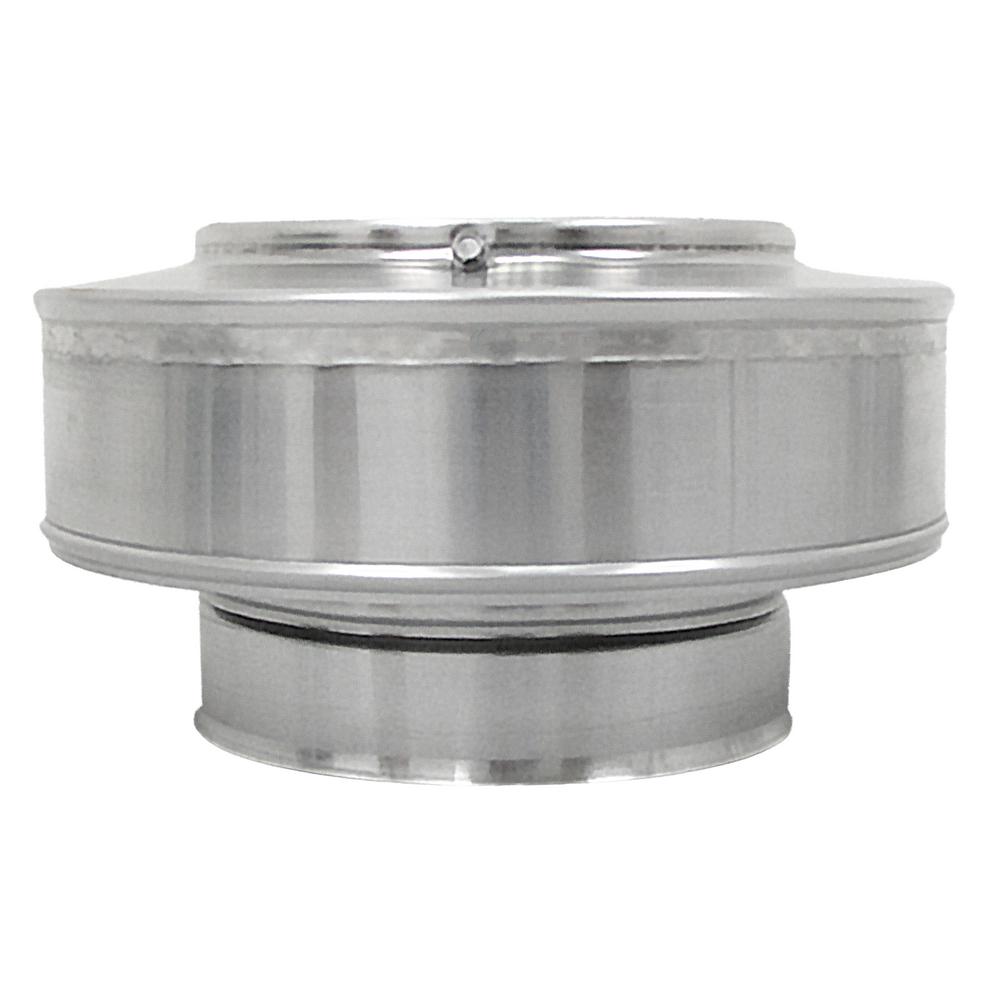 Active Ventilation 6 in. Dia Aluminum Vent Pipe Cap in Black-VPC-6-BL ...