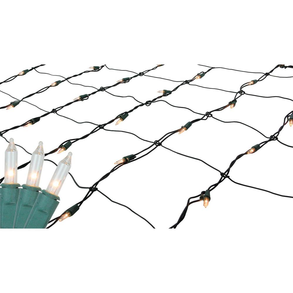 Northlight 4 ft. x 6 ft. 150-Light White Mini Christmas Net Lights with ...
