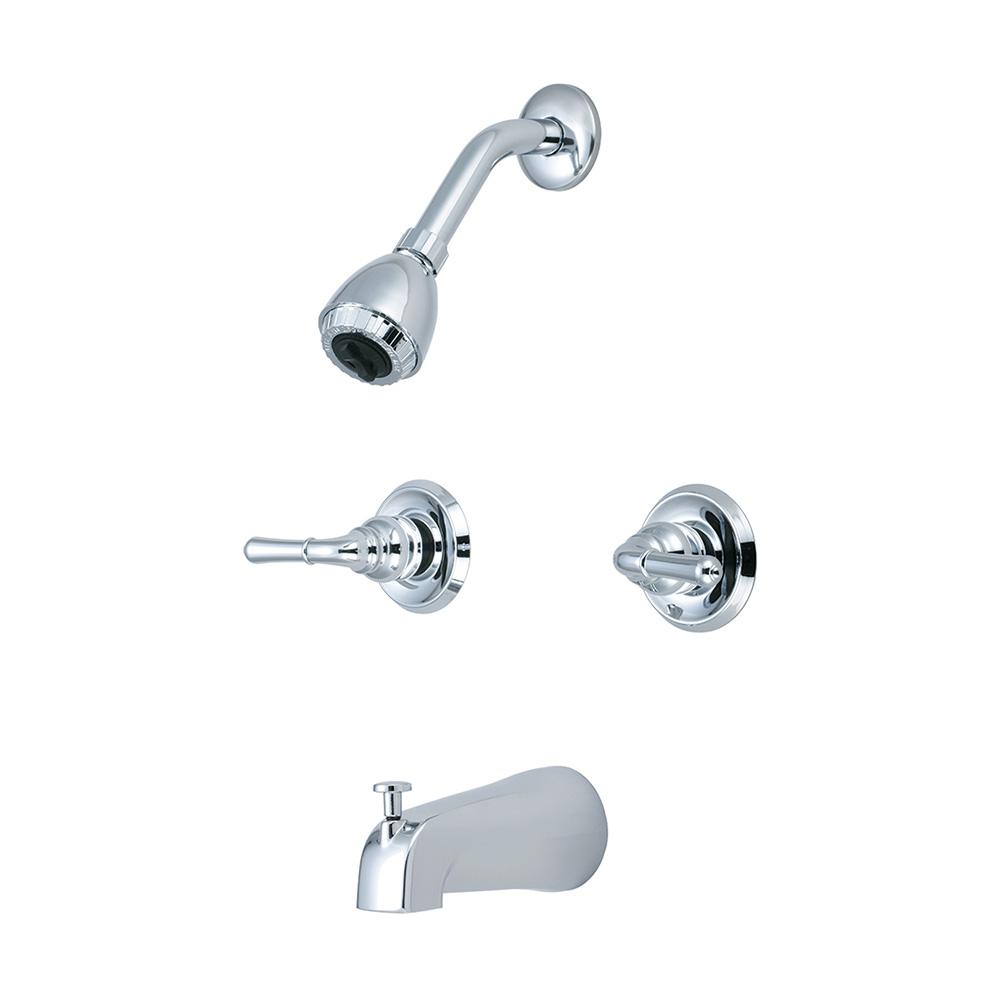 Olympia Faucets Elite 2-Handle 1-Spray Tub and Shower Faucet in ...