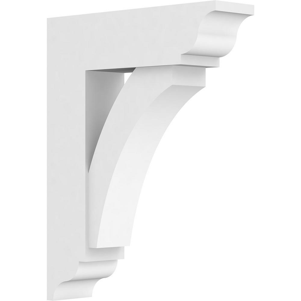 Ekena Millwork 3 in. x 18 in. x 14 in. Thorton Bracket with Traditional ...