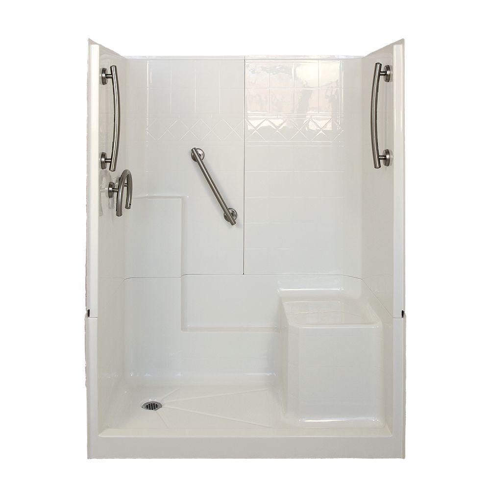 Ella Freedom 32 In X 60 In X 77 In 3 Piece Low Threshold Shower