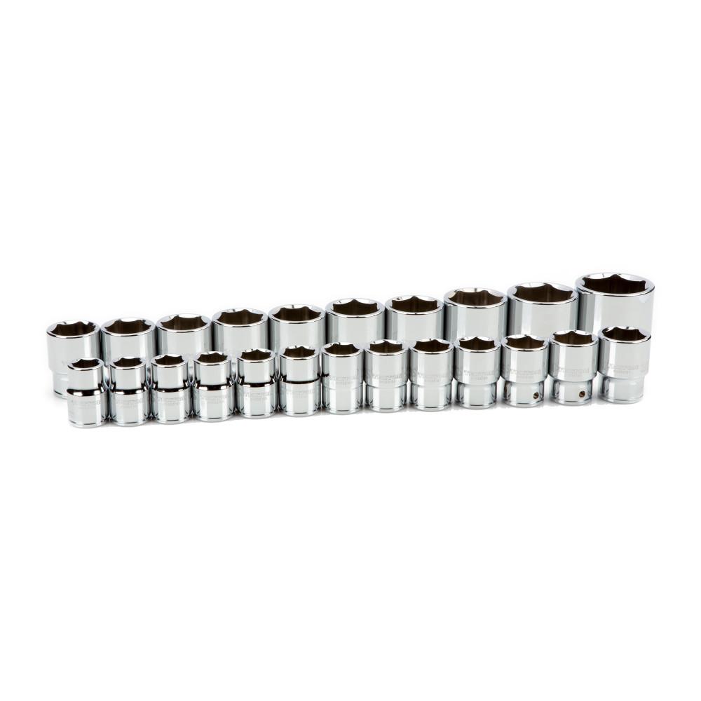 TEKTON 3/4 in. Drive 6-Point Socket Set, 19 mm - 50 mm (23-Piece ...