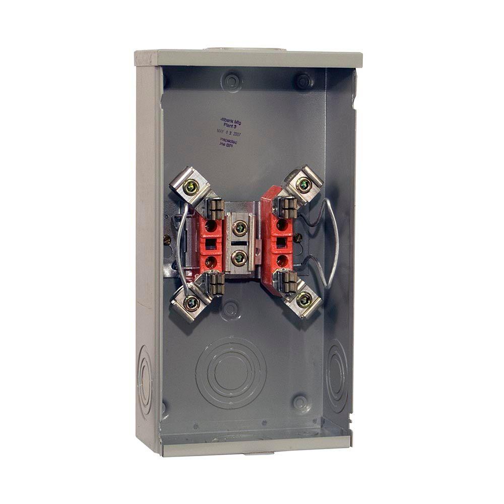 Milbank 200 Amp 4 Terminal Ringless Overhead Meter Socket-R7021-RL-TG ...