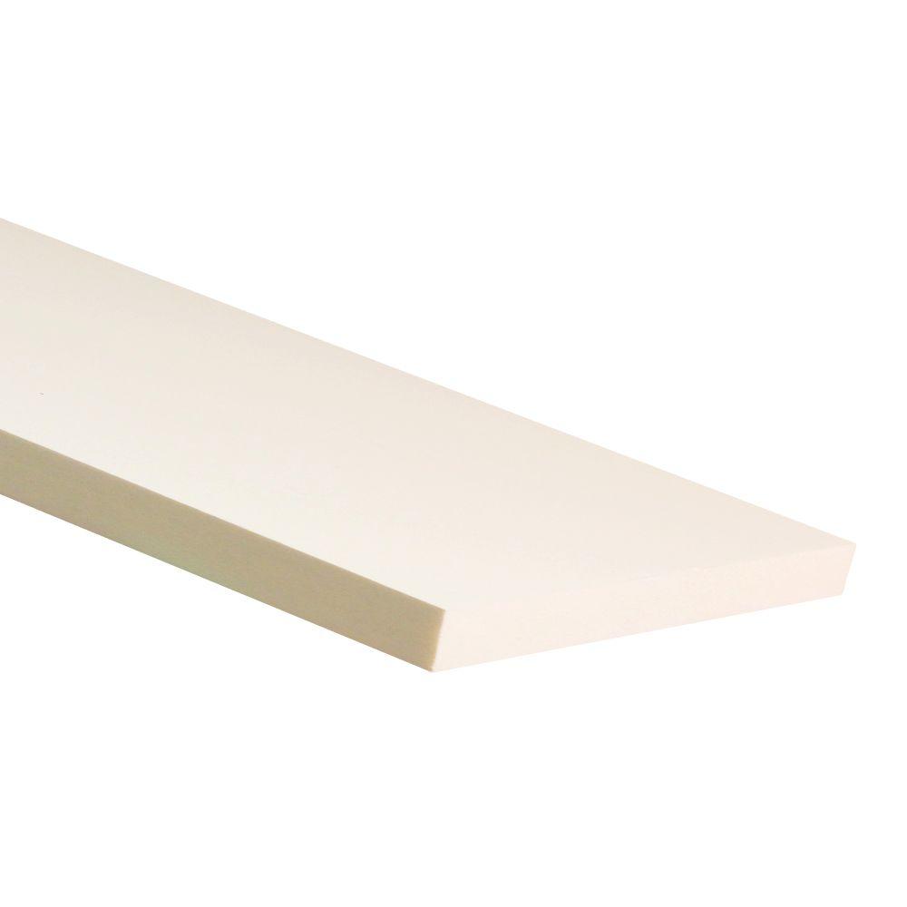 Veranda 3/4 in. x 1-1/2 in. x 8 ft. White PVC Trim-HDTBSM010208 - The ...