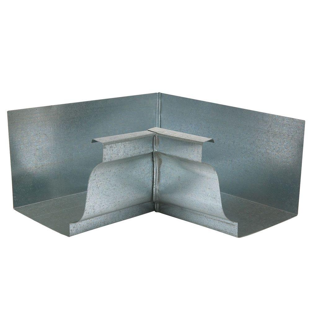 Amerimax Home Products 4 in. x 10 ft. Galvanized-Steel Gutter White ...