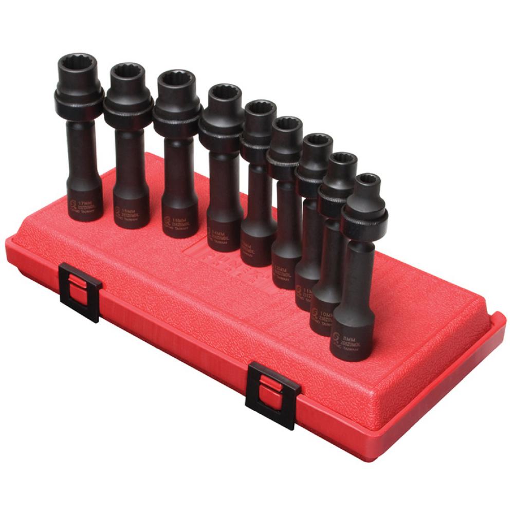 Sunex 1/2 Inch Drive Metric Driveline Socket Set Automotive Hand Tool 9 ... Sunex 1/2 Inch Drive Metric Driveline Socket Set Automotive Hand Tool 9 ...