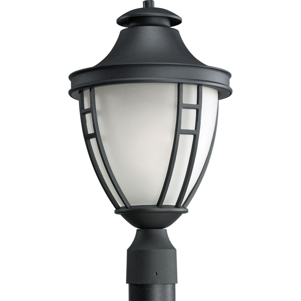 Patio Living Concepts Cape Cod Plug-In Outdoor Black Post Lantern with ...