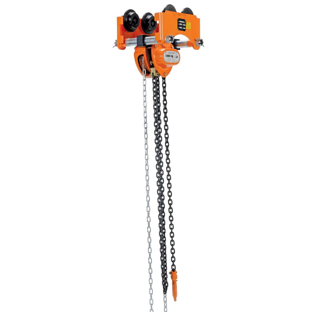 Vestil 2000 lbs. Low Headroom Chain Hoist Trolley, Push-LOW-2P - The ...