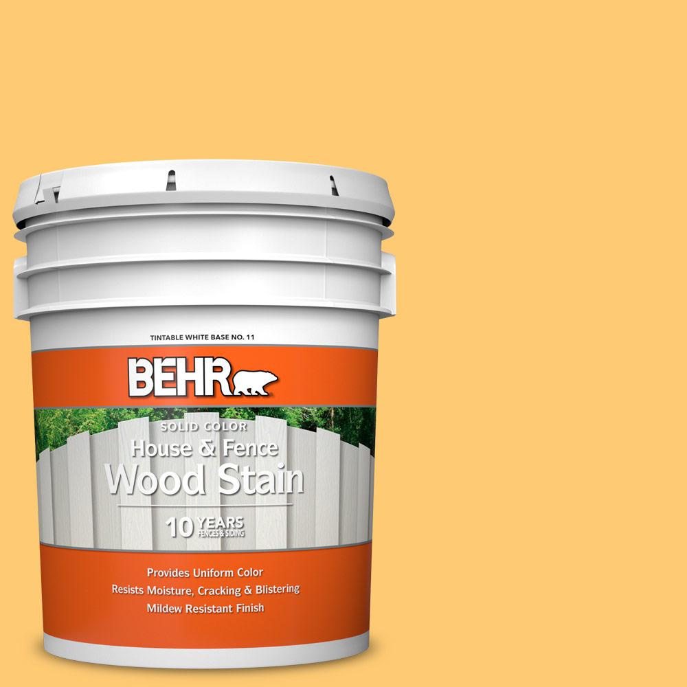 BEHR 5 gal. #310B-5 Spiced Butternut Solid Color House and Fence ...
