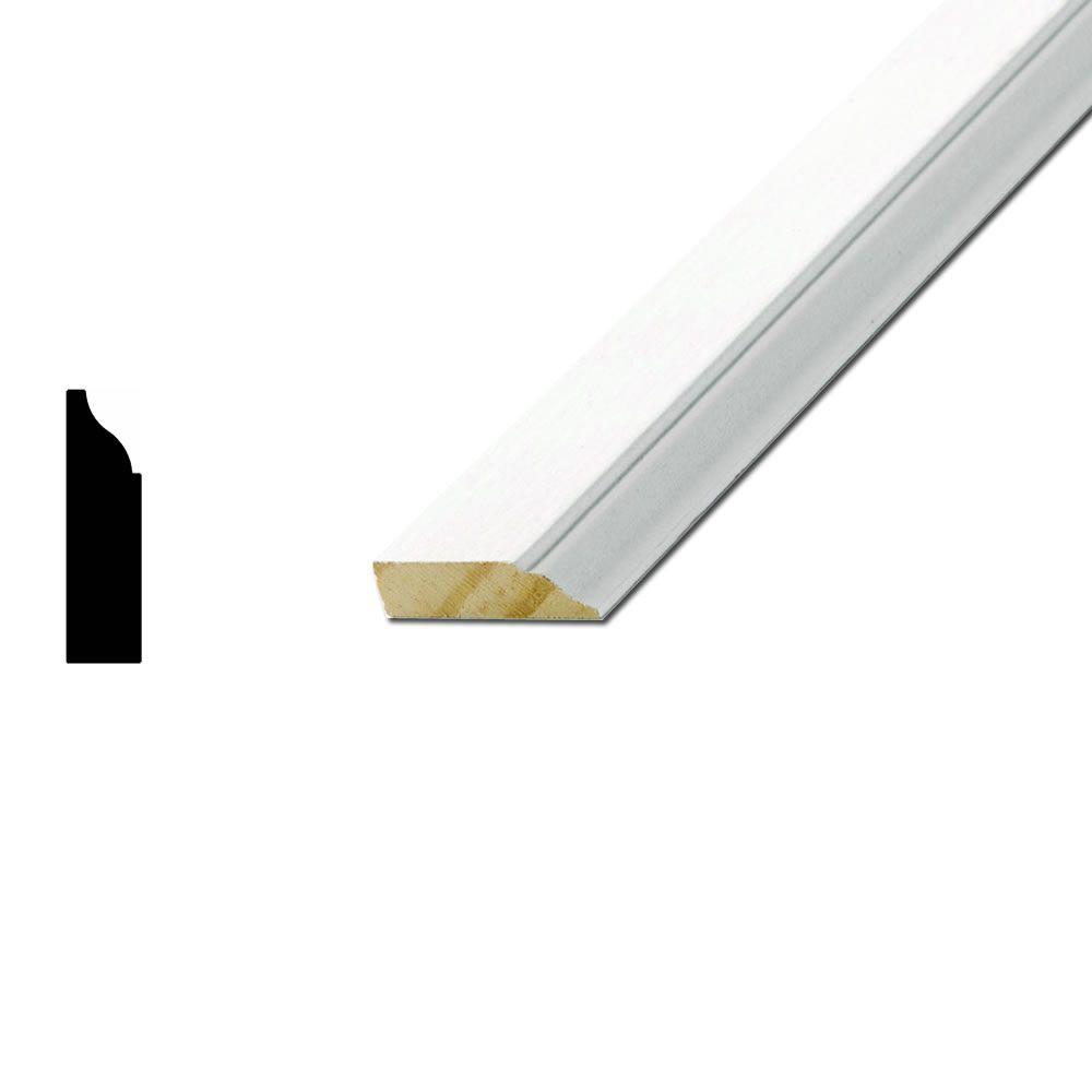 American Wood Moulding WM947 3/8 in. x 1-1/4 in. Primed Finger-Jointed ...