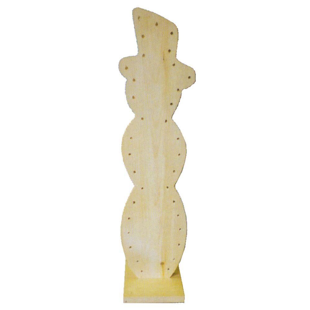 Houseworks Wood Snowman-94563 - The Home Depot