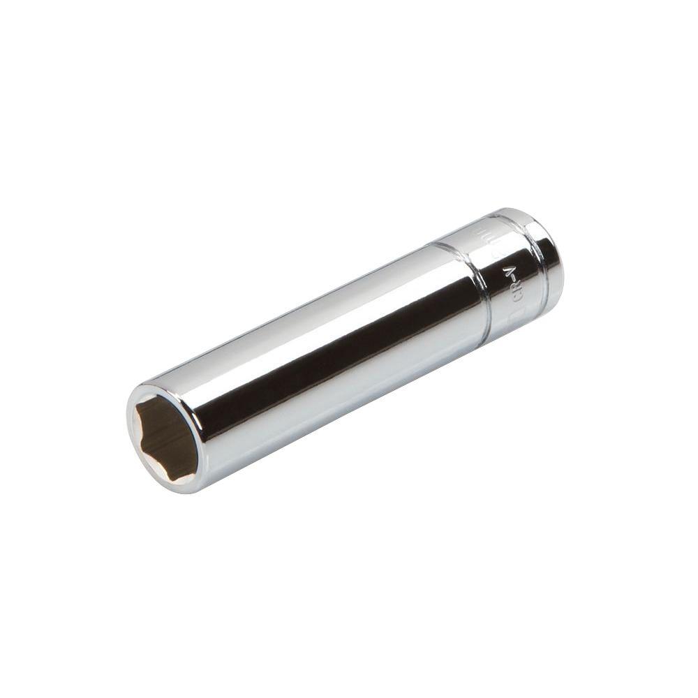 TEKTON 1/4 in. Drive 8 mm 6-Point Deep Socket-11146 - The Home Depot