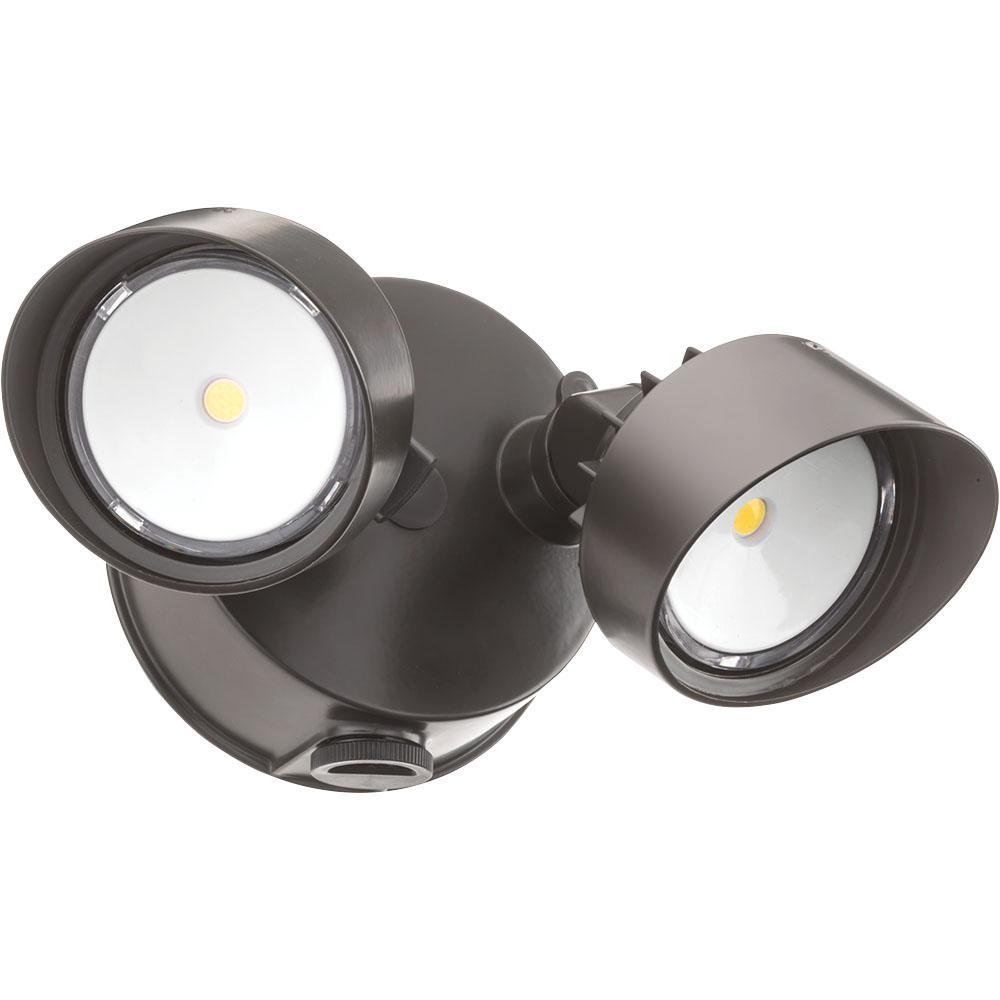 Lithonia Lighting Contractor Select OLF 25-Watt Bronze Dusk to Dawn Integrated LED Outdoor 2 ...