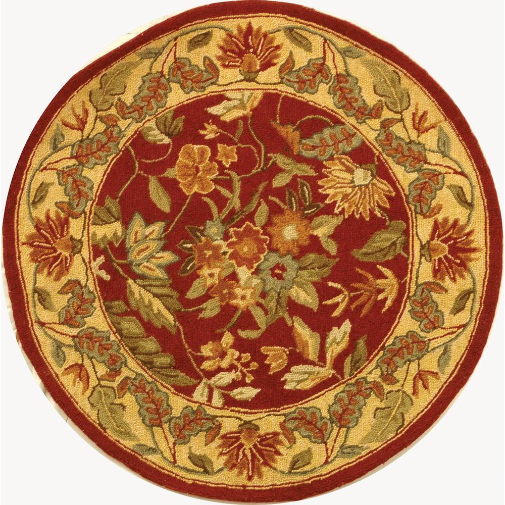 Safavieh Chelsea Red 3 ft. x 3 ft. Round Area Rug-HK141C-3R - The Home ...