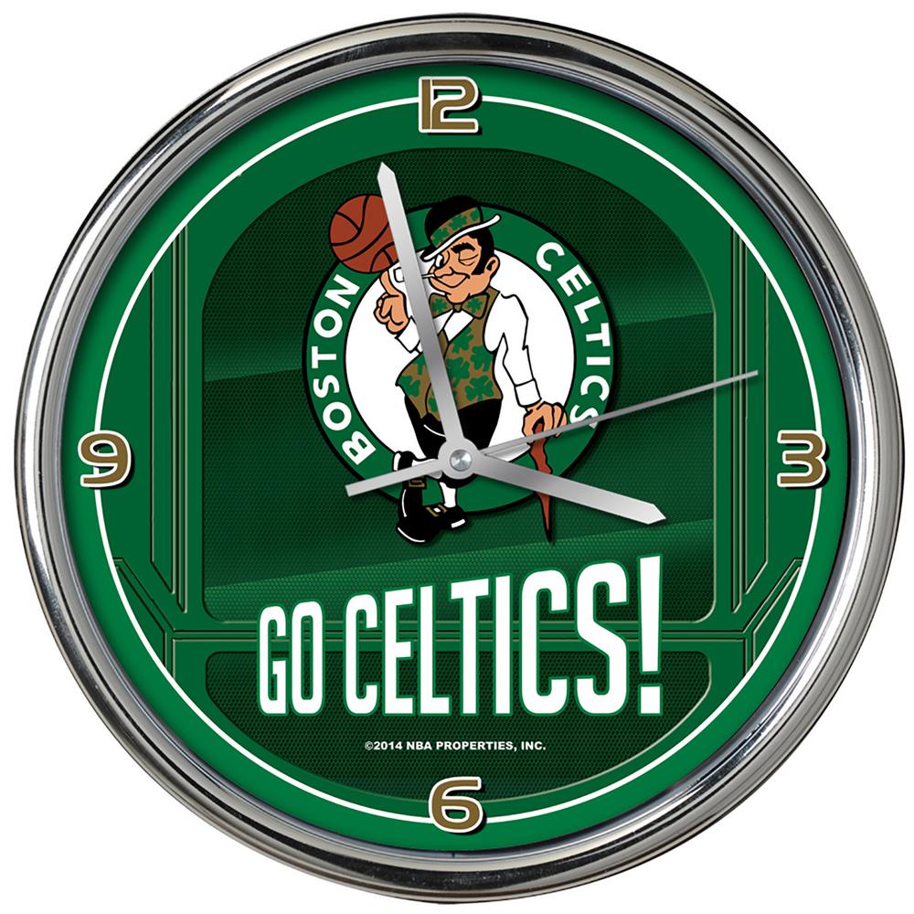 The Memory Company NBA -Go Team Chrome Celtics Clock NBA-BCE-1739 - The ...